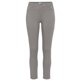 Lascana Damen 7/8-Jeggings "aus weichem Stretch-Denim", grau, Gr. 42, unifarben, Denim/Jeans, Obermaterial: 67% Baumwolle, 29% Polyester, 4%