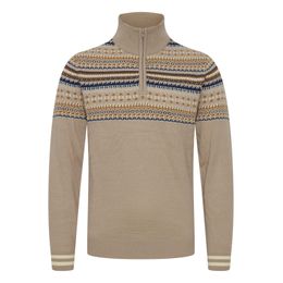 Blend Herren Strickfleece-Pullover "Strickpullover BHGrote", braun, Gr. S, Obermaterial: 85% Polyacryl PAN. 15% Wolle WO., Pullover