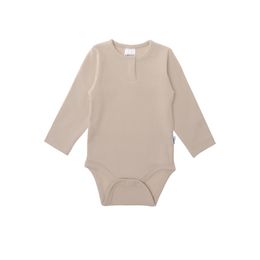 Liliput M&auml;dchen Langarmbody, Gr. 50, beige, 95% Baumwolle, 5% Polyester, unifarben, Bodys, aus weichem geripptem Material