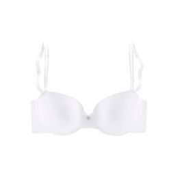 Lascana Damen Push-up-BH, Gr. 70, wei&szlig;, Microtouch, Obermaterial: 82% Polyamid (TACTEL), 18% Elasthan (LYCRA), BHs, mit B&uuml;gel und mit