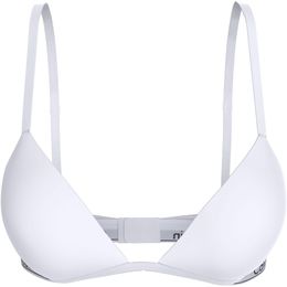 Damen B&uuml;gel-BH "LIGHTLY LINED PLUNGE", Calvin Klein Underwear, Gr. 70wei&szlig;, Jersey, Obermaterial: 78% Baumwolle, 12% Polyester, 9% Elasthan, 1%