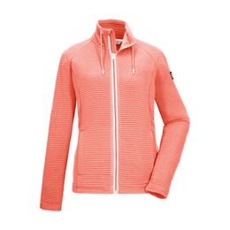 Killtec Damen Strickjacke "KOS 12 WMN FLX JCKT", rosa, Gr. 42, Obermaterial: 100% Polyester, Strickjacken, Elastische Damenjacke, gestreift, mit