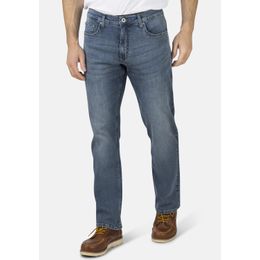 Herren 5-Pocket-Jeans "Phoenix Denim Big Straight Cut Stretch Jeans", blau, Gr. 42, HERO by John Medoox, Denim/Jeans, 98% Baumwolle, 2% Elasthan,
