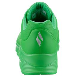 Skechers Damen Sneaker "Street Uno - Stand on Air", Gr. 39, gr&uuml;n, Lederimitat, unifarben, Schuhe, Freizeitschuh, Halbschuh, Schn&uuml;rschuh mit Memory