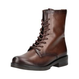 Schn&uuml;rstiefelette Gabor "Gabor Stiefelette Nappaleder", Damen, Gr. 37, mittelbraun, Nappaleder, Schuhe Schn&uuml;rstiefelette