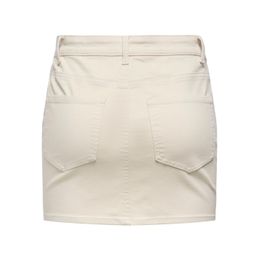 Only Damen Jeansrock "ONLMATILDA MINI SKIRT DNM", beige, Gr. XS, unifarben, Denim/Jeans, Obermaterial: 70% Baumwolle, 29% Polyester, 1% Elasthan,