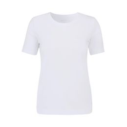 BETTY & CO BETTY & CO Damen Kurzarmshirt "Damen mit Rundhalsausschnitt", wei&szlig;, Basic, Gr. XL, Obermaterial: 95% Baumwolle, 5% Elasthan, Shirts, Form