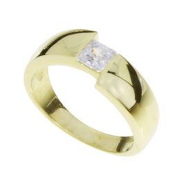 OSTSEE-SCHMUCK Damen Fingerring "- Madlen - Gold 333/000 - Zirkonia", 56, gold, Fingerringe