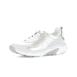 Gabor Damen Sneaker "Sneaker low", Gr. 40, silber, Schuhe