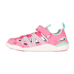 Trollkids M&auml;dchen Sandale "Kids Saltfjord Barefoot Sandal", Gr. 33light magenta, schwarz mint, Synthetik, Schuhe, Barfu&szlig;schuh