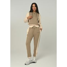 Tom Barron Jogginganzug Damen Gr&ouml;&szlig;e L creme / braun