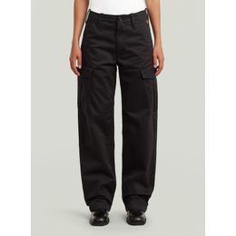 G-Star Raw G-STAR Damen Cargohose "Loose Cargohose"dk schwarz, Gr. 23, Obermaterial: 97% Baumwolle, 3% Elasthan, Hosen