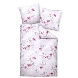 Bettw&auml;sche Janine, rosa, Mako-Satin, 100% Baumwolle, Bettw&auml;sche