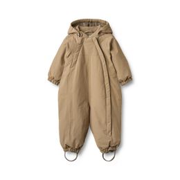 Wheat M&auml;dchen Jumpsuit "Wheat Snowsuit Adi"walnut, Gr. 86, unifarben, 100% Nylon, Overalls