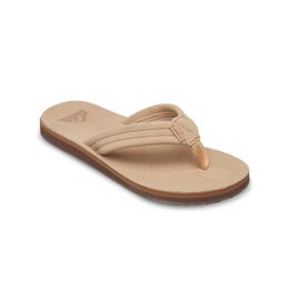 Quiksilver Herren Sandale "Carver Suede", Gr. 11sand, dk chocolate, Obermaterial: 94% Wildleder/5% Textil-Nylon/1% TPR, Futter: 100% Wildleder,