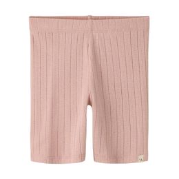 LIL' ATELIER M&auml;dchen Shorts "NMFRACHEL BIKER SHORTS LIL", Gr. 92, rosa, Rippstrick, Obermaterial: 50% Baumwolle, 50% Modal, unifarben, Hosen,