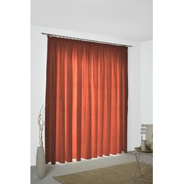 Vorhang WIRTH, B:132cm H:255cm, braun, Jacquard, Polyacryl, Wohnzimmer, Gardinen, "Bachfeld"