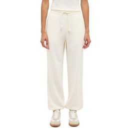 Mustang Damen 5-Pocket-Hose "Damen Style Nucia"2013 sanftes wei&szlig;, Gr. XS, unifarben, Sweatware, 100% Baumwolle, Hosen