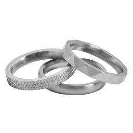 Adelia&acute;s ADELIA ́S Damen Fingerring "Damen Ring aus Edelstahl", 56, Edelstahl, silber, Edelstahl, Fingerringe