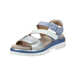 Ara Damen Riemchensandale "Ara Sandalen Leder", Gr. 41, blau, Leder, Schuhe