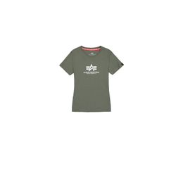 Damen T-Shirt "New Basic T-Shirt BL W", gr&uuml;n, Gr. XL, Alpha Industries, Obermaterial: 100% Baumwolle, Shirts
