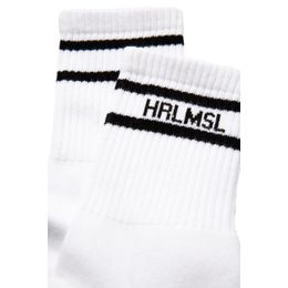 Harlem Soul Damen Tennissocken, Gr. 43, wei&szlig;, Material: 78% Baumwolle, 20% Polyamid, 2% Elasthan, Socken