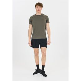 Endurance Herren Funktionsshirt "Abia"khaki, Gr. S, unifarben, 100% Polyester, Shirts, mit praktischer Quick-Dry-Funktion