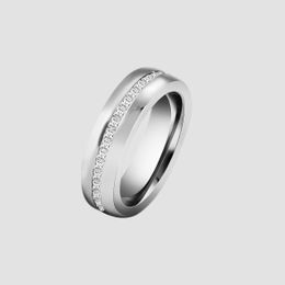 Adelia&acute;s ADELIA ́S Damen Fingerring "Damen Ring aus Edelstahl mit Strass Steinchen", 52, Edelstahl, silber, Edelstahl, Fingerringe