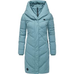 Ragwear Damen Steppmantel "Natalka", blau, Gr. 6XL, Au&szlig;enmaterial: 100% Polyester. Innenfutter: 100% Polyester. Wattierung: 100% Polyester, M&auml;ntel,