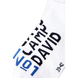 CAMP DAVID Herren Sneakersocken, Gr. 43wei&szlig;, Material: 74% Baumwolle, 25% Polyamid, 1% Elasthan, Socken