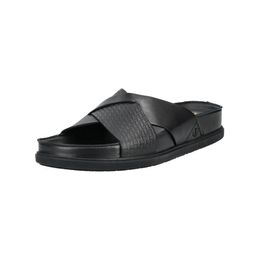 Clarks Herren Pantolette "Clarks Pantoletten Leder", Gr. 43schwarz, Leder, Schuhe