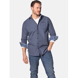 Jan Vanderstorm Herren Langarmhemd "Hemd BJORNMAN", blau, Gr. 4XL, Obermaterial: 100% Baumwolle CO., Hemden