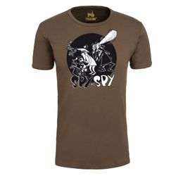 logoshirt Damen T-Shirt "Mad - Spy vs Spy", gr&uuml;n, Gr. XS, bedruckt, 100% Baumwolle, Shirts, mit trendigem Comic-Print
