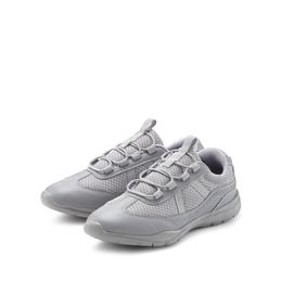 Lascana Damen Sneaker "Freizeitschuh, Halbschuh, Turnschuhe, Slip-On-Sneaker", Gr. 40, grau, Obermaterial: 50% Lederimitat, 50% Textilmaterial.