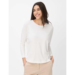 Brax Damen Kurzarmshirt "Style CHARLENE", wei&szlig;, Gr. 48, 95% Viskose, 5% Elasthan, Shirts