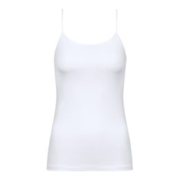 Mey Damen Tr&auml;gertop "SERIE EMOTION", wei&szlig;, Gr. 46, Feinripp, Obermaterial: 50% Viskose, 46% Polyamid, 4% Elasthan, Tops, ohne auftragende