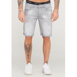behype Herren Shorts "LUSIEN", grau, Gr. 29, 98% Baumwolle, 2% Elasthan, Hosen, im 5-Pocket-Stil