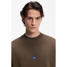 Hugo Herren Sweatshirt "Nedro", braun, Gr. XL, Sweatware, Obermaterial: 100% Baumwolle, Sweatshirts, Rundhalsausschnitt, Regular Fit, Logo-Patch