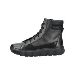 Geox Damen Schn&uuml;rstiefelette "Geox Stiefelette Leder", Gr. 39schwarz, Leder, Schuhe