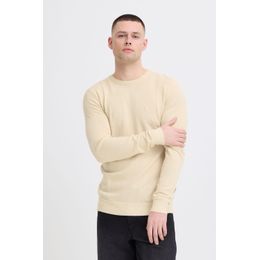 Blend Herren Strickpullover "BHBartel"oyster gray, Basic, Gr. XXXL, Strukturmuster, Feinstrick, 100% Baumwolle, Pullover, Klassischer