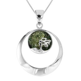 OSTSEE-SCHMUCK Damen Kette mit Anh&auml;nger "- Windfl&uuml;chter 30 mm - Silber 925/000 - Bernstein", 45, Silber 925 (Sterlingsilber), silber, Silber 925