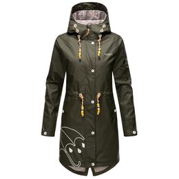 Marikoo Damen Outdoorjacke "Dancing Umbrella", gr&uuml;n, Gr. S, Obermaterial: 70% Polyester, 30% Polyurethan, Innenseite: 100% Polyester, Futter: 100%