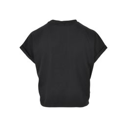 Urban Classics Damen T-Shirt "Urban Classics Damen Ladies Short Pigment Dye Cut On Sleeve Tee"schwarz, Gr. 4XL, 100% Baumwolle, Shirts