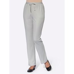 Classic Basics Damen Jerseyhose, grau, Gr. 19, unifarben, 100% Polyester, Hosen