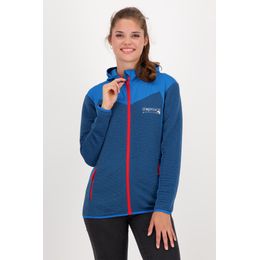 DEPROC Active Damen Strickfleecejacke "ELM WOMEN", blau, Gr. 38, Fleece, 100% Polyester, Jacken, auch in Gro&szlig;en Gr&ouml;&szlig;en erh&auml;ltlich