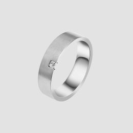 Adelia&acute;s ADELIA ́S Damen Fingerring "Damen Ring aus Titan mit Strass Steinchen", 50, Titan, silber, Titan, Fingerringe