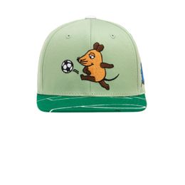 KOAA Jungen Baseball Cap "Maus - Fu&szlig;ball", gr&uuml;n, Gr. 3, bestickt, 100% Baumwolle, Caps, mit detailreicher Stickerei
