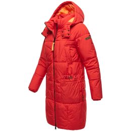 Navahoo Damen Steppmantel "Bliblablubb 14", rot, Gr. S, Obermaterial: 100% Polyester; Futter: 100% Polyester; &Auml;rmelfutter: 100% Polyester;