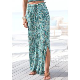 Vivance Damen Maxirock "mit elastischem Bund und Alloverdruck", gr&uuml;n, Gr. 38, bedruckt, Jersey, Obermaterial: 100% Viskose, R&ouml;cke, langer Jerseyrock