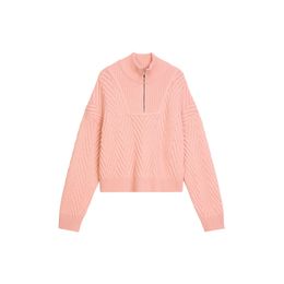 Marc O'Polo Damen Strickpullover "aus weichem Schurwolle-Mix", rosa, Gr. XL, MARC O'POLO DENIM, unifarben, Obermaterial: 70% Schurwolle, 30% Polyacryl, Pullover